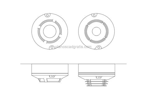 Detector De Humo Planos Cad