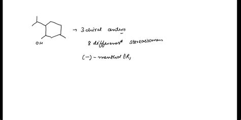 Solved The Structure Of Menthol Is Shown Below Without Any