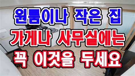 원룸 투룸 작은 집 가게나 사무실에는 반드시 이것을 두세요 Youtube