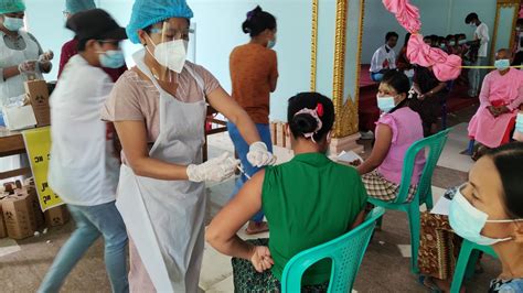 မြင်းခြံမြို့နယ်တွင် ဒုတိယအသုတ် ဒုတိယအကြိမ် ပြည်သူ ၂၃၁၇၄ ဦးတို့ကို ကိုဗစ် ၁၉ ရောဂါ ကာကွယ် ဆေးမ