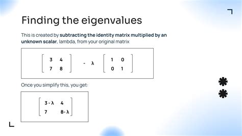 How To Find The Eigenvalues Of A Matrix Google Slides