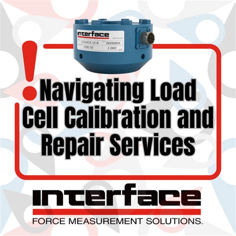 Navigating Load Cell Calibration And Repair Services Interface
