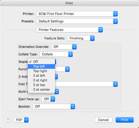 How To Enable Stapling On Print Jobs