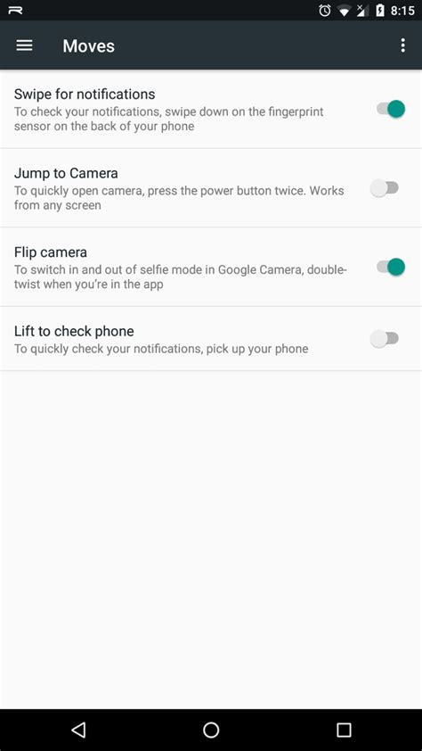 Nexus X P Gain Fingerprint Sensor Gestures In Android