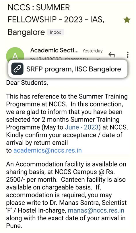 sayan mondal on linkedin internship share iiscbangalore