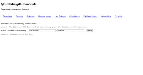 nuxtlabs github module codesandbox