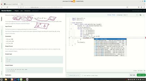 java loops ii hackerrank java solution youtube