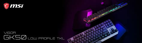 MSI Vigor GK50 Low Profile TKL White Clicky Gaming Keyboard — MSI Store ...