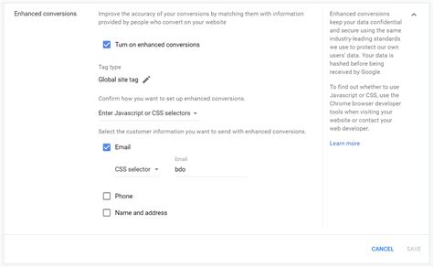 Turn On Enhanced Conversions Get Accurate Sales Data In Google Ads