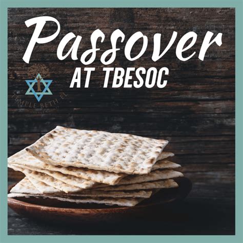 Passover Temple Beth El Of South Orange County