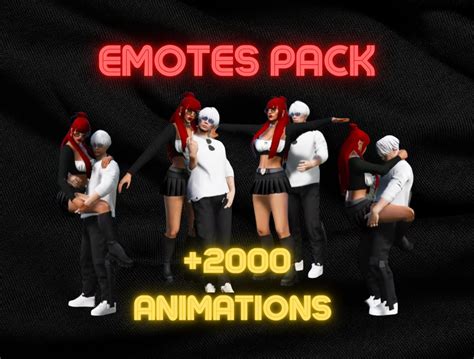 Fivem Emotes Pack 2000 Animations Shared Emotes 18 Etsy Australia