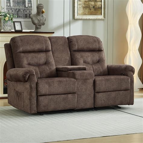 Drmbook Rv Loveseat Recliner Sofa Velvet Double Wall