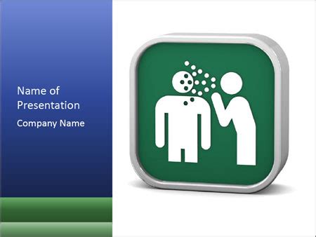 White Background Sign For Infectious Disease PowerPoint Template Backgrounds Google Slides