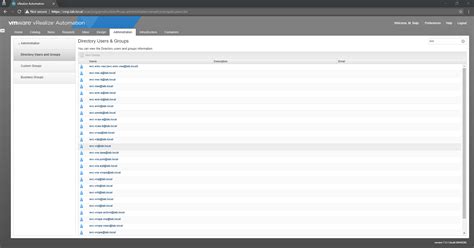 Vrealize Automation Enabling The Vmware Identity Manager Gui Be