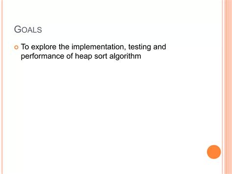 Heap Sort Project Ppt