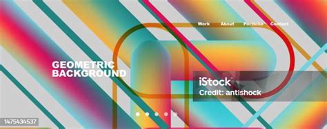 트렌디한 색상 겹치는 선 추상적인 배경 배경 화면 배너 배경 카드 책 그림 방문 페이지에 대 한 벡터 일러스트 레이 션 0명에 대한 스톡 벡터 아트 및 기타 이미지 Istock