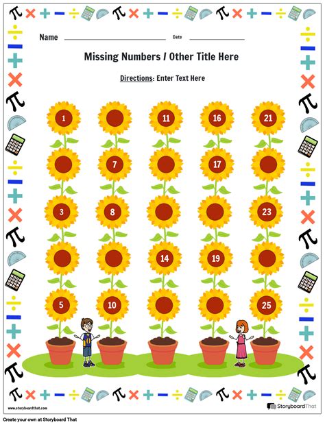 Free Missing Numbers Worksheets Fill In Write And Exercises