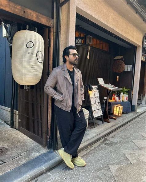 South Indian Stars Ram Charan And Mohanlal Look Dapper In Black Fits