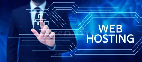 Handwriting Text Web Hosting Word Written On The Activity Of Providing Storage Space And Access