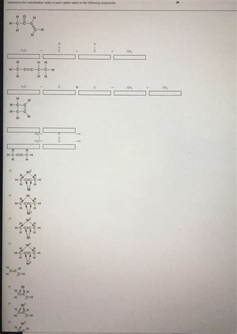 Solved Determine The Hybridization State Of Each Carbon Atom