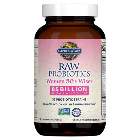Garden Of Life Raw Probiotics Women 50 Wiser 90 Count Smallflower