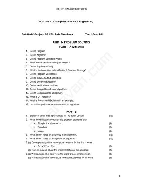 cs1201 data structures pdf time complexity algorithms