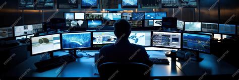 Premium Ai Image Watchful Eyes Continuous Surveillance Monitoring