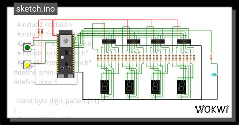 Reloj Wokwi Esp32 Stm32 Arduino Simulator