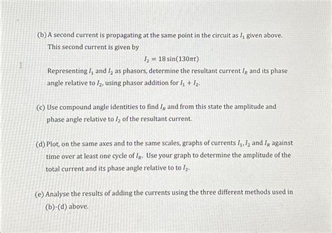 Task A An AC Current Waveform Is Given Chegg