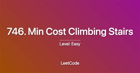 [leetcode] 746 min cost climbing stairs