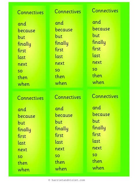Connectives Word List For Eyfs Ks1 Ks2 Teachers
