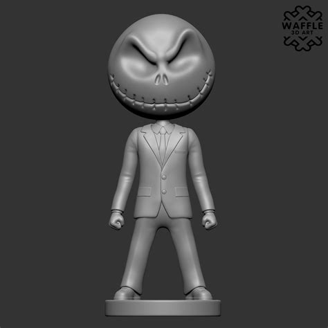 Free Stl File Chibi Jack Skellington 3d Print Model 🎃・3d Printer Model To Download・cults