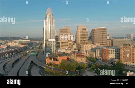 Cincinnati Skyline Bridge Sunrise Stock Videos And Footage Hd And 4k
