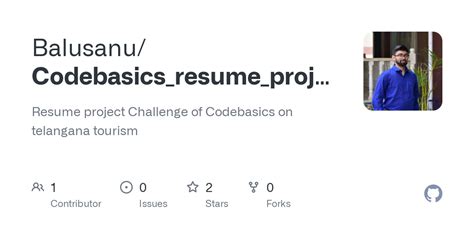 Github Balusanu Codebasics Resume Project Challenge Telangana Tourism Resume Project