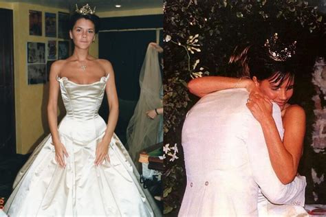 Victoria Beckham Vera Wang Wedding Dress