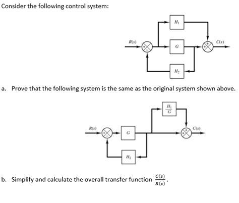 Solved Consider The Following Control System A Prove That Chegg