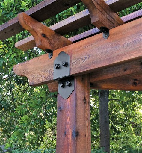 Pergola Post To Beam Brackets The Best Picture Of Beam