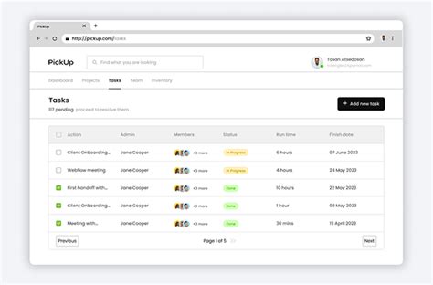 Task Management Dashboard UI Design Behance
