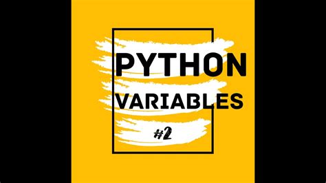 Python Programming 2 Variables Code With Jackcoding Youtube
