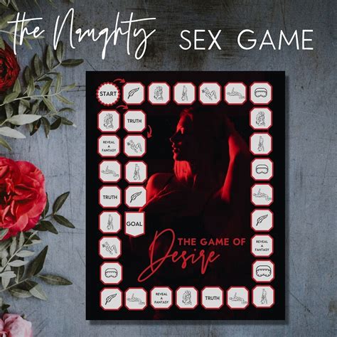 Naughty Sex Board Game Printable Sex Game Perfect Gift For Him In A Couple Date Night Box Etsy