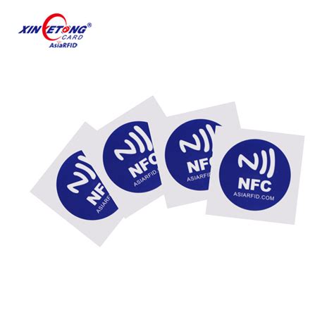 Programmable Rfid Sticker 1356mhz Ultralight Waterproof Rfid Labels
