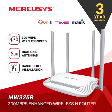 Mercusys Mw325r High Speed Router Shopee Malaysia