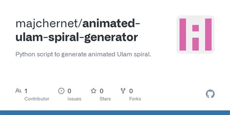 Github Majchernetanimated Ulam Spiral Generator Python Script To