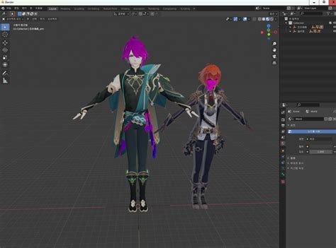 블렌더에서 Pmx 파일 불러오면 질문 게시판