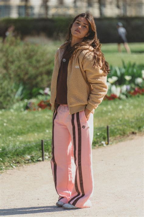 Aj Logo Stripe Trackpant Rose Quartz Araminta James