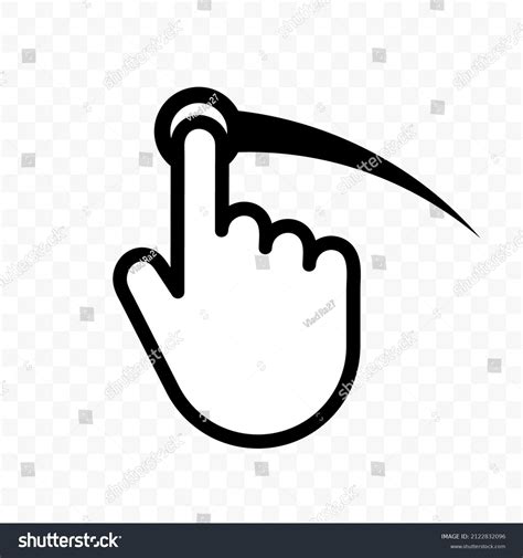 Swipe Icon Screen Swipe Swipe Scroll Stock Vector Royalty Free 2122832096 Shutterstock