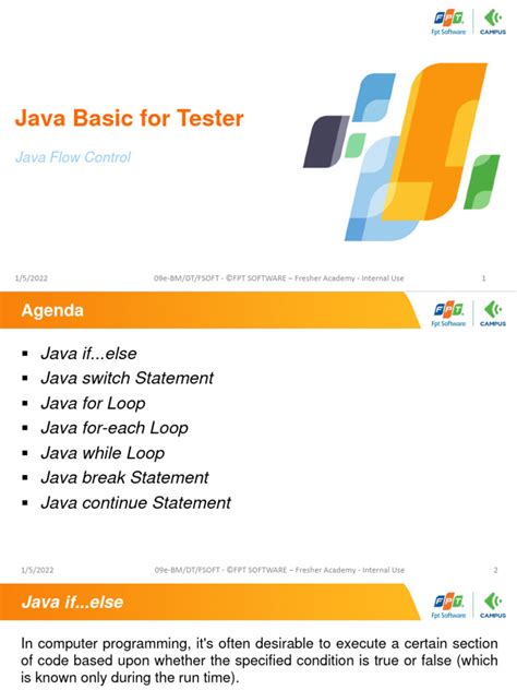 2 Java Flow Control Pdf Control Flow Computer Engineering