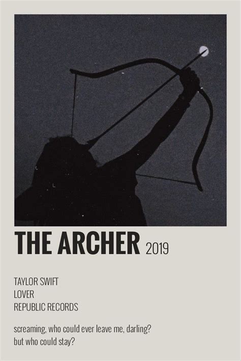 The Archer Taylor Swift Poster Artofit