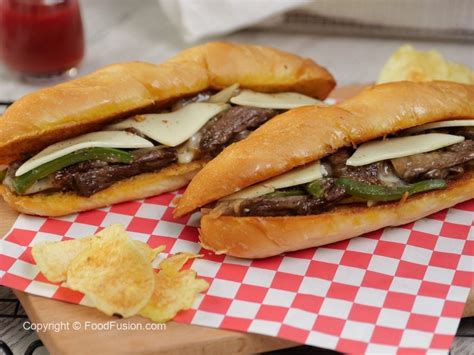 Philly Cheesesteak Sandwich Food Fusion