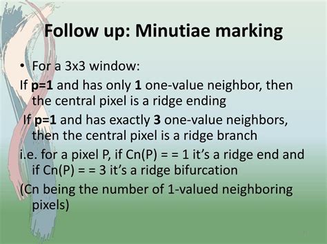 Ppt Fingerprint Recognition Using Matlab Using Minutiae Matching